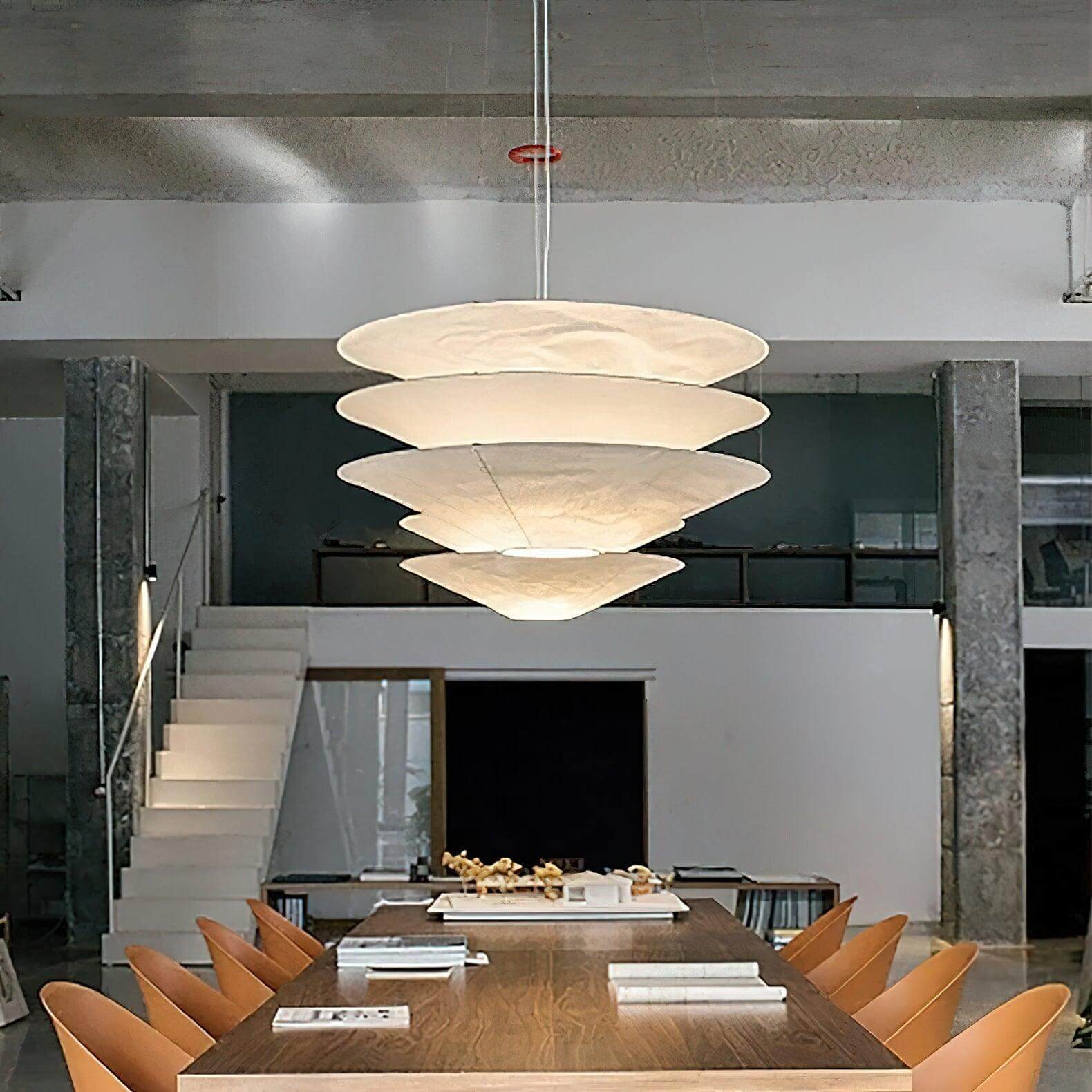Floating Pendant Light – Minimalist Paper Pendant Lighting – Vinlighting
