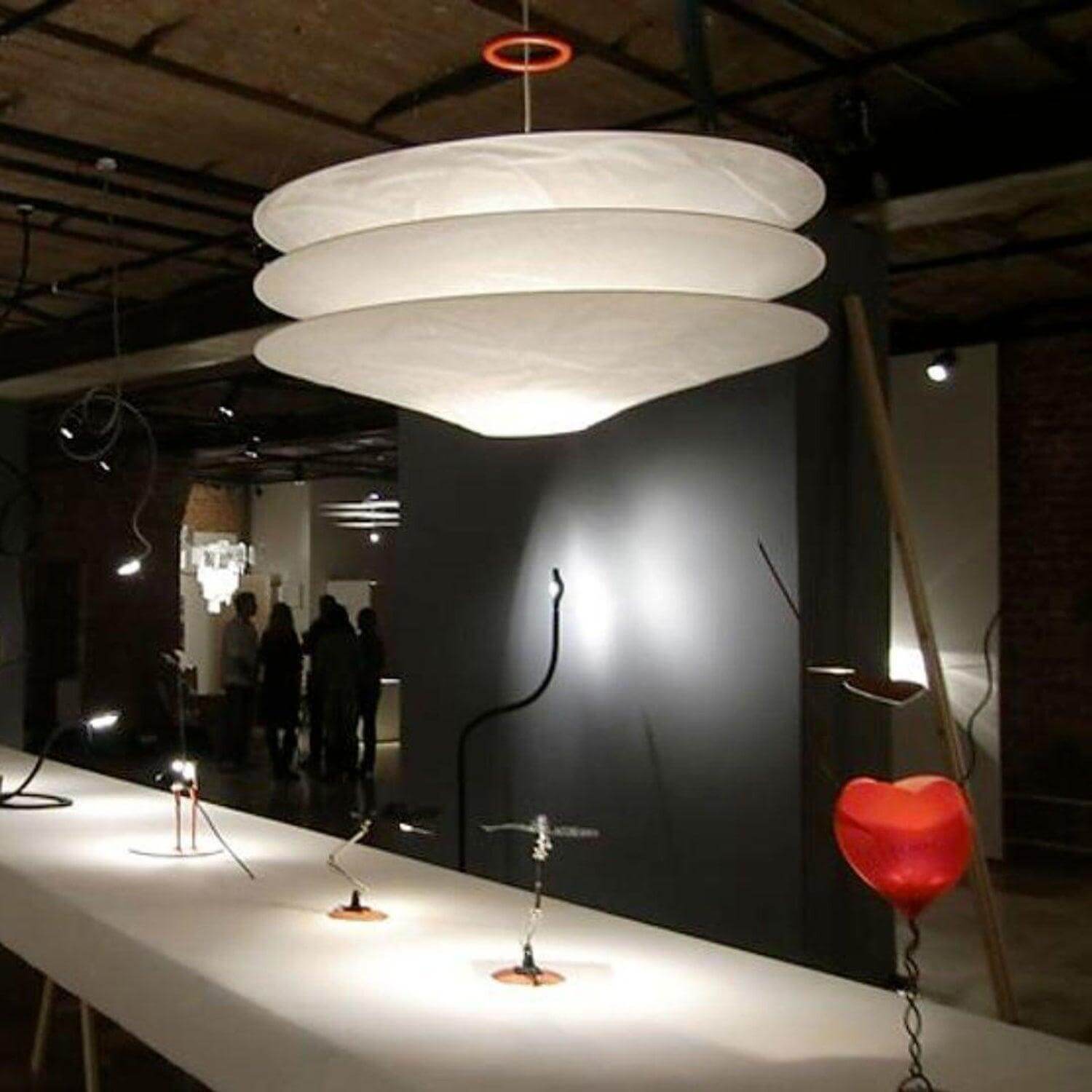 Floating Pendant Light – Minimalist Paper Pendant Lighting – Vinlighting