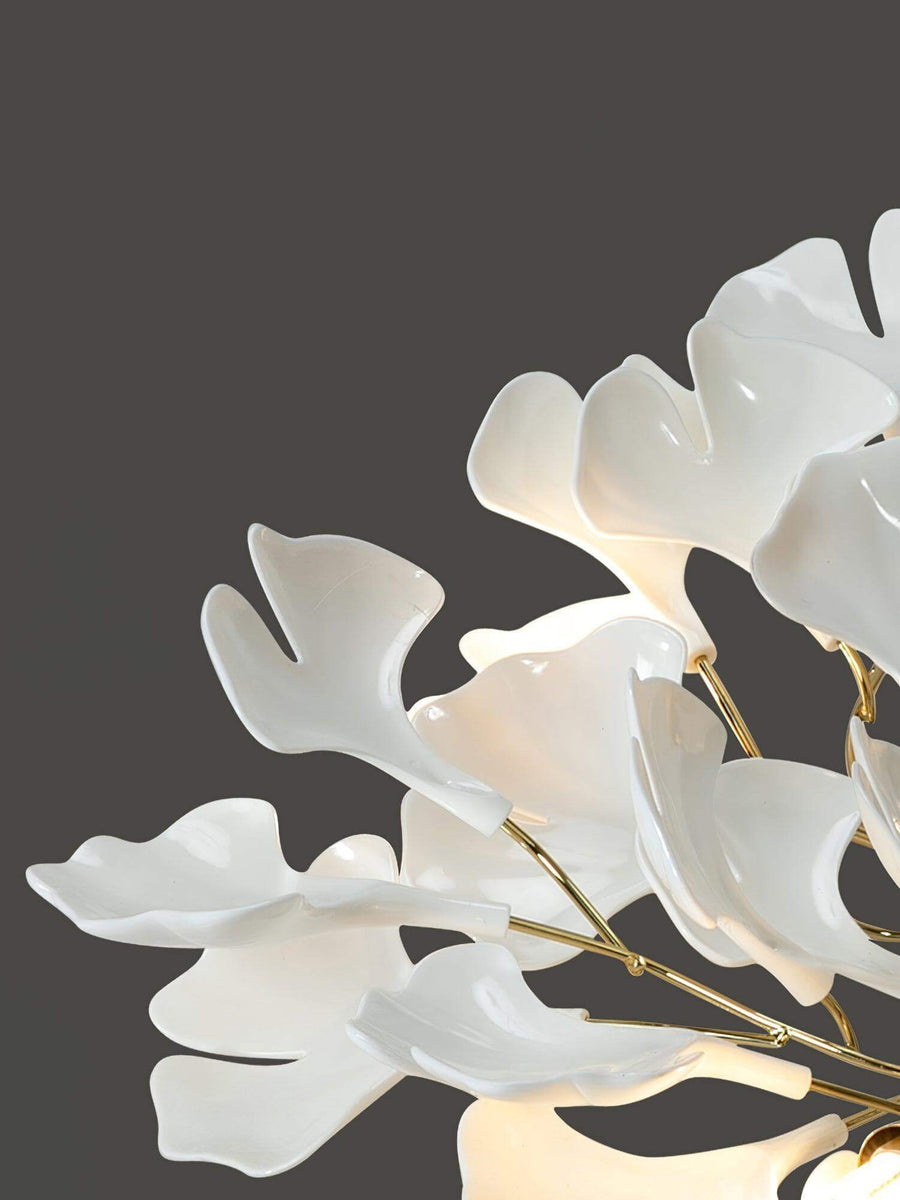 Gingko Ceiling Lamp – Ceramic Mid Century Bedroom Light – Vinlighting