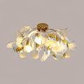 Gingko Ceiling Lamp – Ceramic Mid Century Bedroom Light – Vinlighting