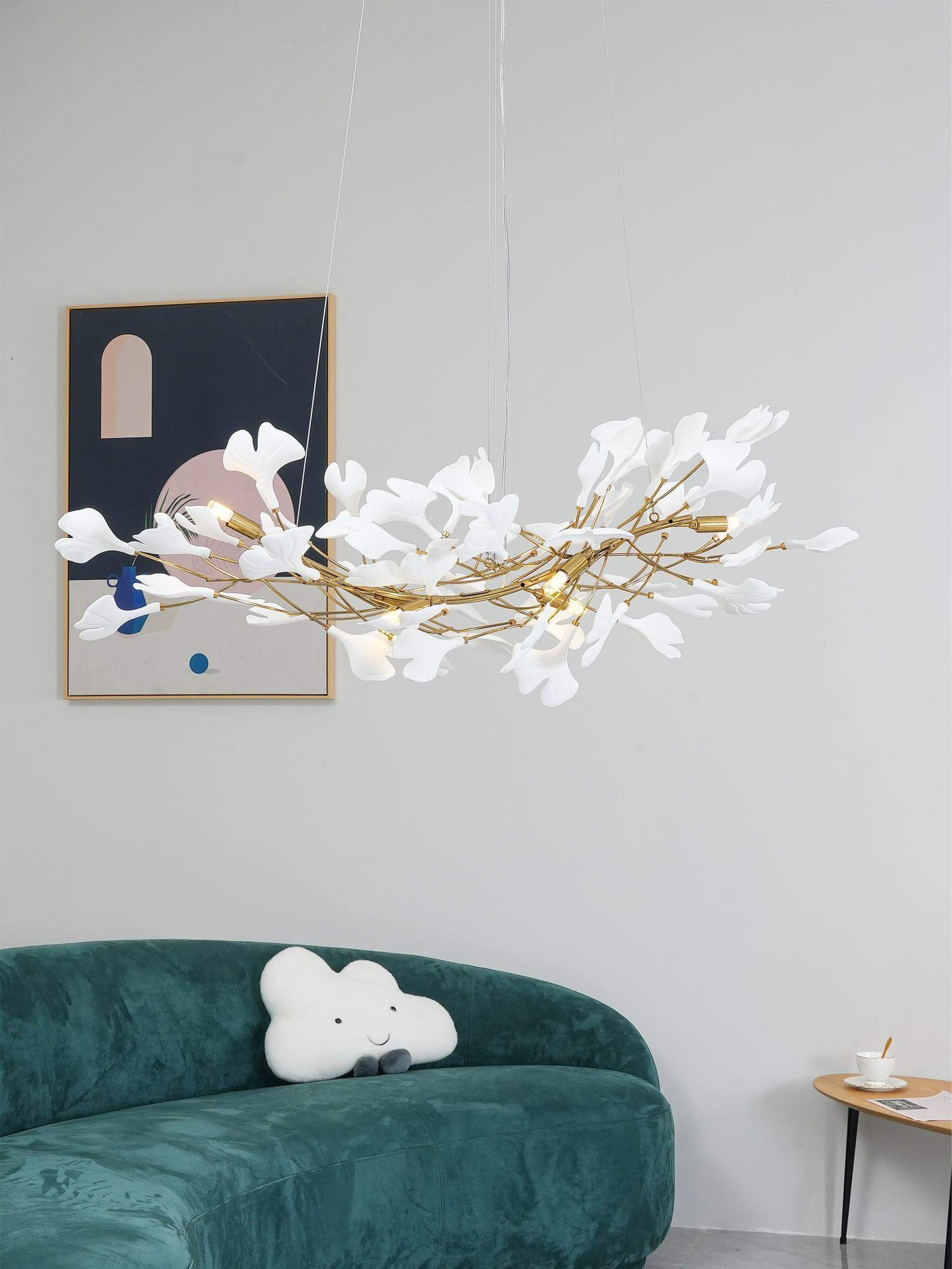 Gingko Series Chandelier – Handcrafted Porcelain Light Sculpture ...