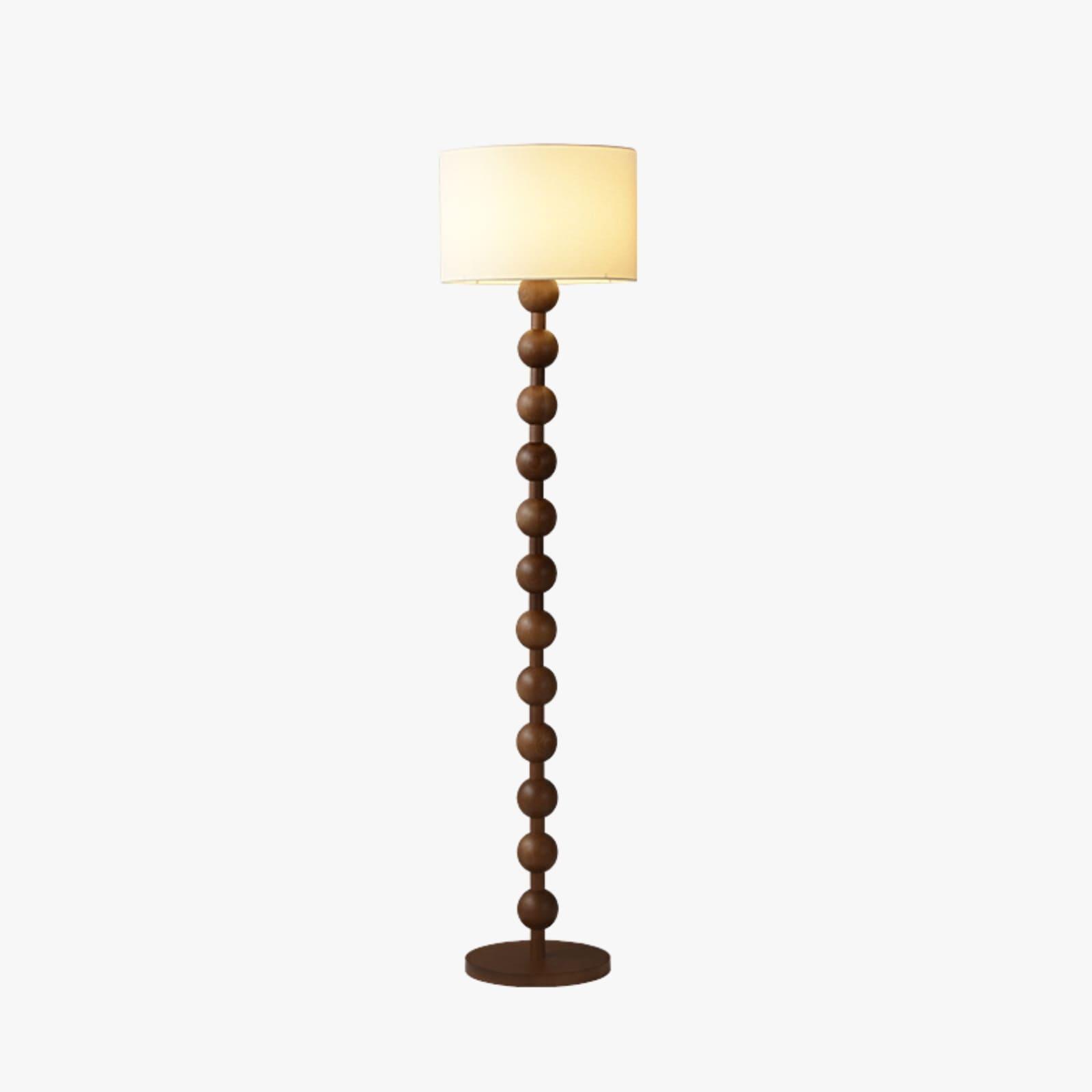 Hugo Barbell Floor Lamp | Wooden Sphere & Modern Design, Cozy Lighting ...
