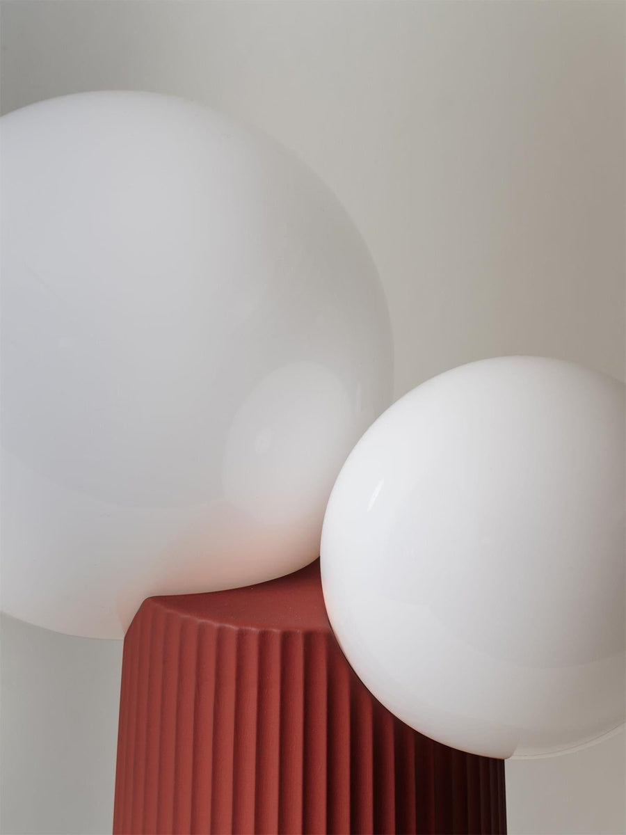 Land Table Lamp - Green, Red & Glass – Vinlighting