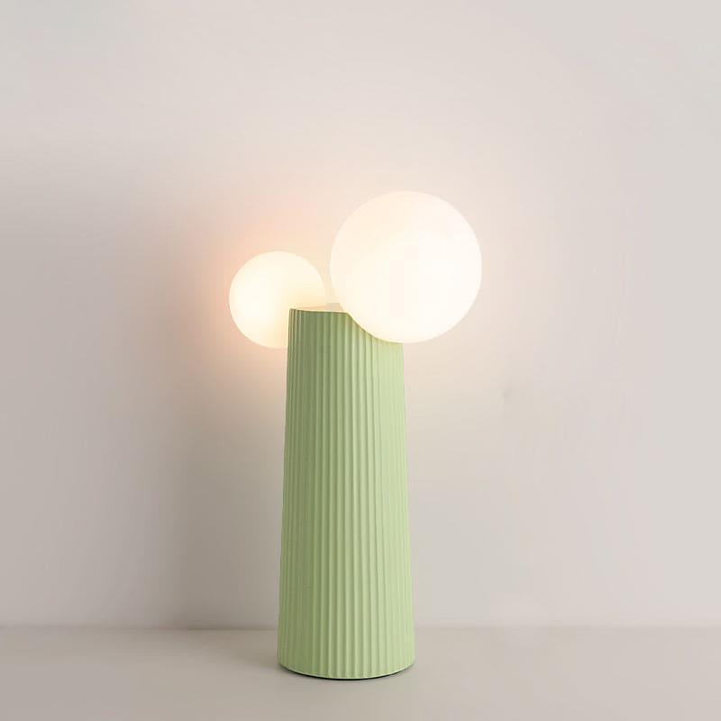 Land Table Lamp - Green, Red & Glass – Vinlighting