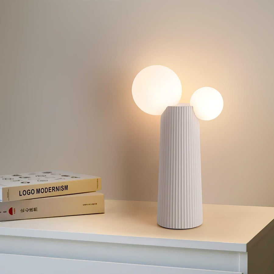 Land Table Lamp - Green, Red & Glass – Vinlighting