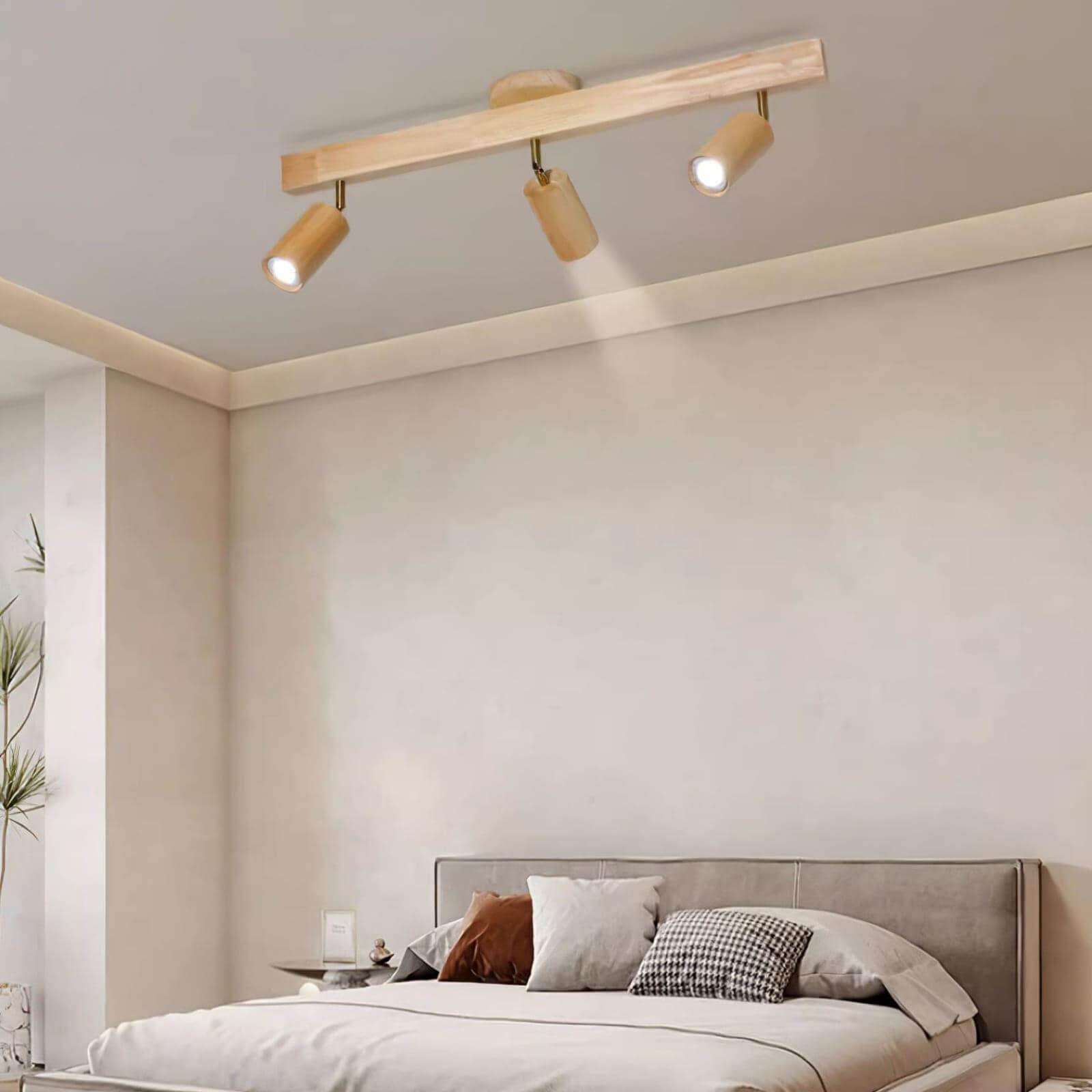 Merlo Wood Track Lighting – Modern Linear Spotlight for Kitchen ...