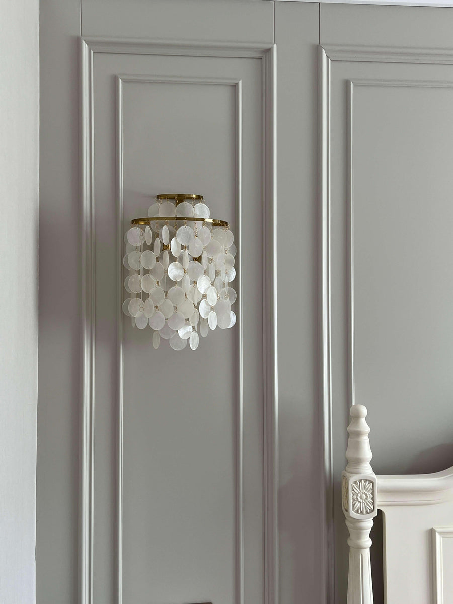 Sea Shell Fun 1WM Wall Lamp | Vintage Shell Bathroom Light – Vinlighting