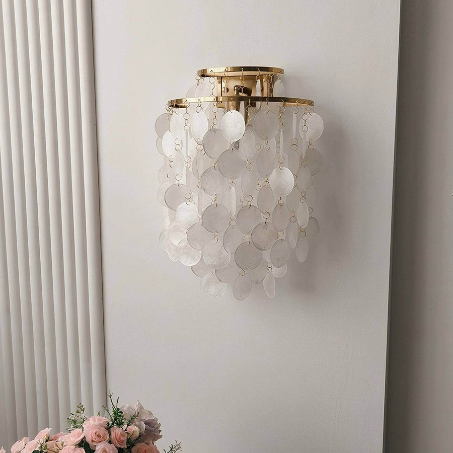 Sea Shell Fun 1WM Wall Lamp | Vintage Shell Bathroom Light – Vinlighting