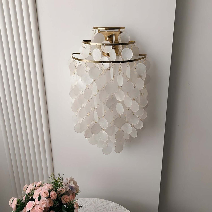 Sea Shell Fun 1WM Wall Lamp | Vintage Shell Bathroom Light – Vinlighting