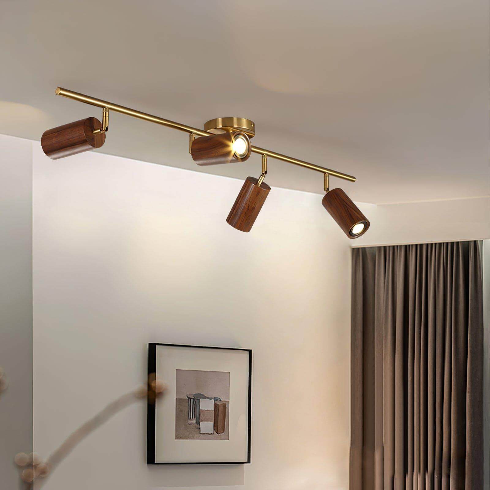 Thio Wooden Track Lighting – Adjustable & Elegant Lighting Fixture ...