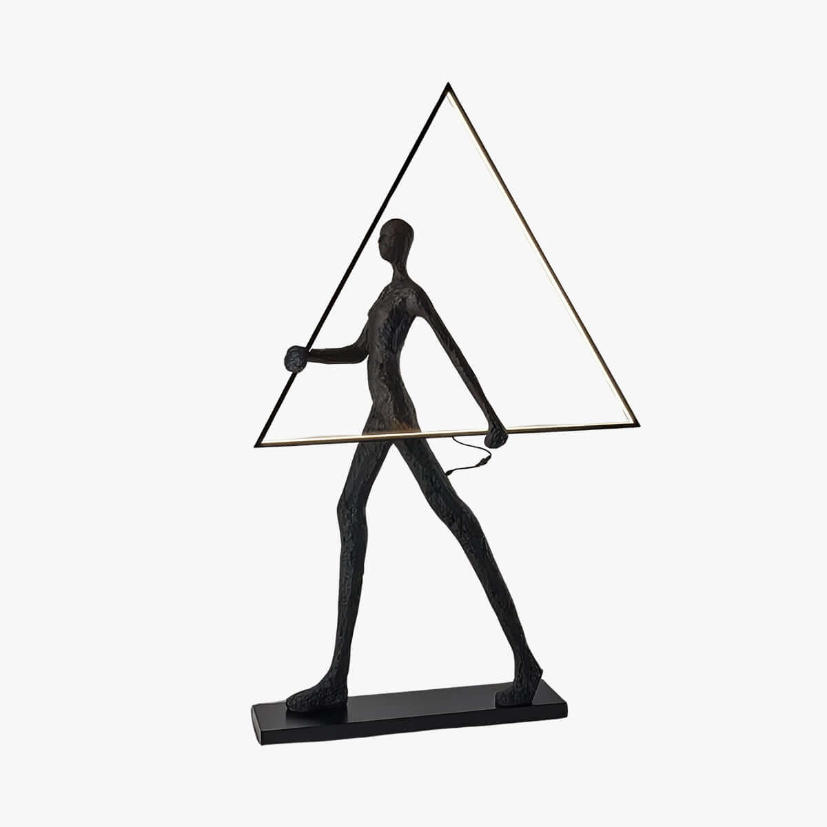 Tivoro Triangle Floor Lamp – Modern Resin Art Sculpture Light – Vinlighting