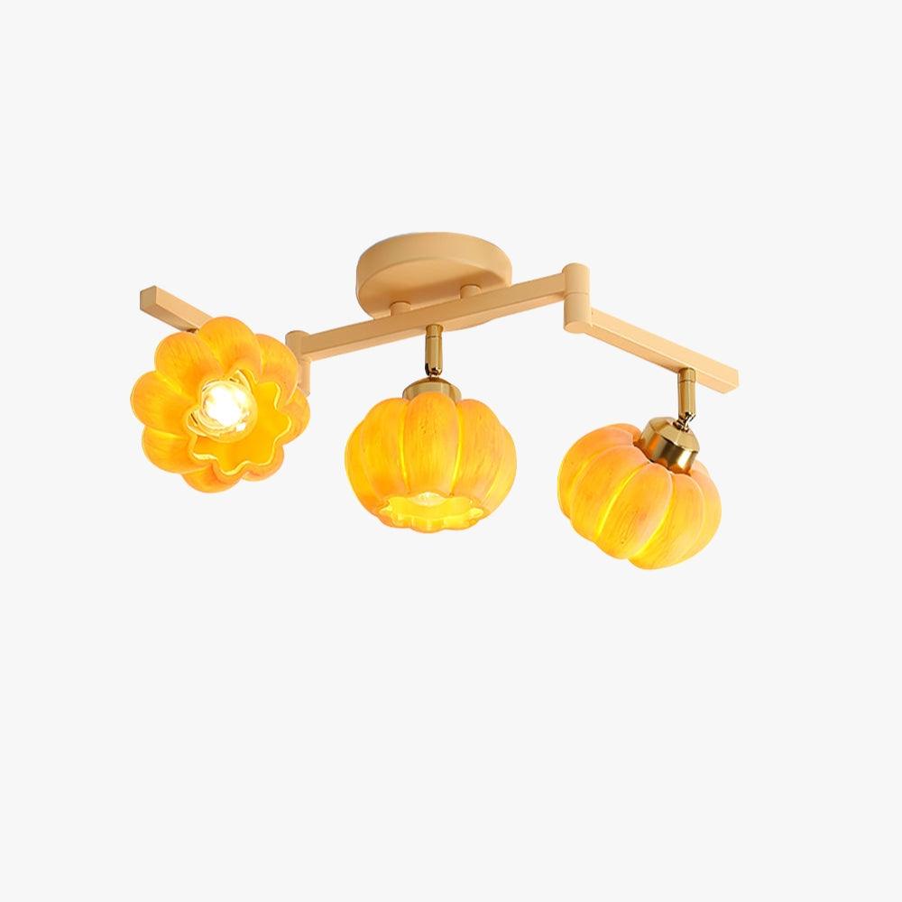 Venus Pumpkin Ceiling Lamp – Adjustable Multi-Head Light Fixture ...
